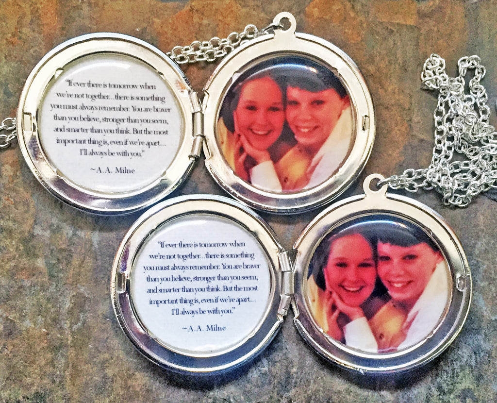 Matching Custom Photo Lockets (2 lockets) – Warbles with Bella
