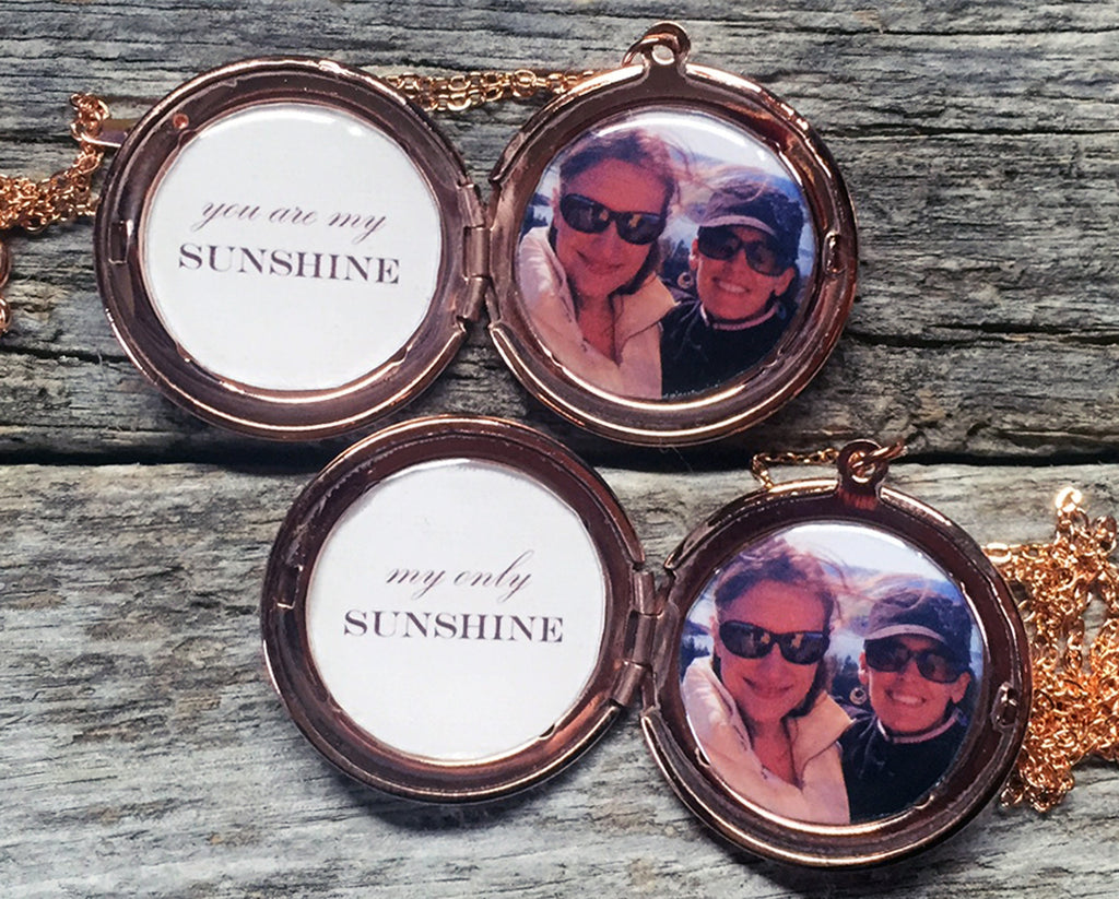 Matching Custom Photo Lockets (2 lockets) – Warbles with Bella